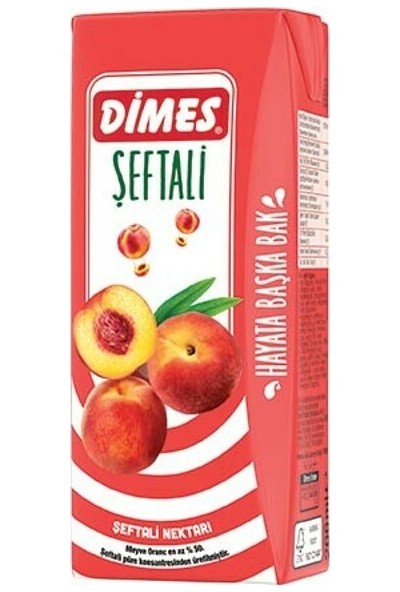 Dimes Meyve Suyu Seftali Nektarı 200 ml Dimes Meyve Suyu Seftali Nektarı 200 ml