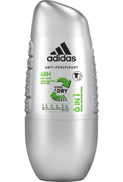 adidas 6 In 1 Cool Dry Erkek Roll On adidas 6 In 1 Cool Dry Erkek Roll On