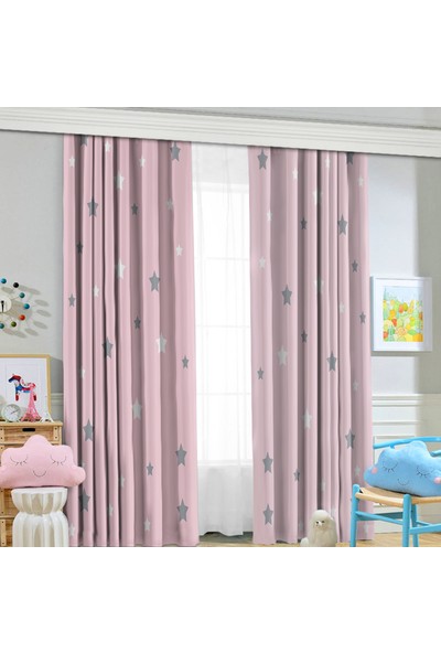 Jungle Yıldızlı Kız 70 x 260 Fon Perde