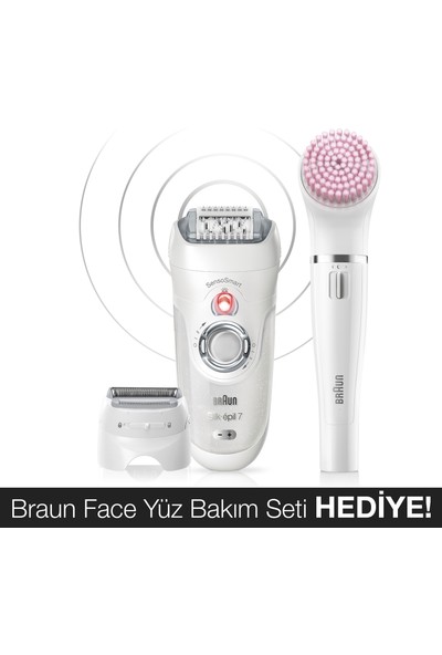 Braun Silk-épil 7 BS7875 SensoSmart Güzellik Seti Epilatör / Epilasyon Braun Silk-épil 7 BS7875 SensoSmart Güzellik Seti Epilatör / Epilasyon