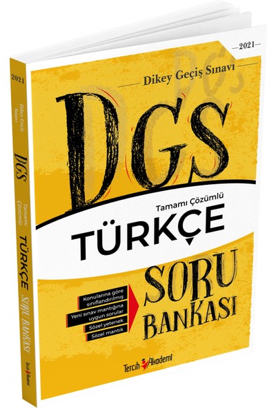 Tercih Akademi Dgs Türkçe Soru Bankası - Tamamı Çözümlü Tercih Akademi Dgs Türkçe Soru Bankası - Tamamı Çözümlü