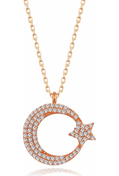 Huarz Ayyıldız Gümüş Kolye