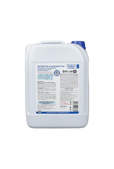 Bioxi Alkol Bazlı El ve Cilt Dezenfektanı 5 Lt. Bioxi Alkol Bazlı El ve Cilt Dezenfektanı 5 Lt.