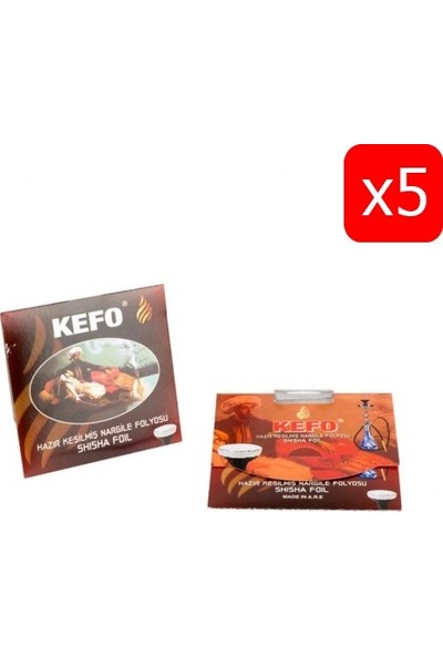 Kefo Hazır Kesilmiş Nargile Folyosu 20'li - 5 Paket