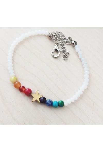 Funny Takı Turkuaz Mercan Akik Doğaltaşlı Hematit Yıldızlı Bileklik Funny Takı Turkuaz Mercan Akik Doğaltaşlı Hematit Yıldızlı Bileklik