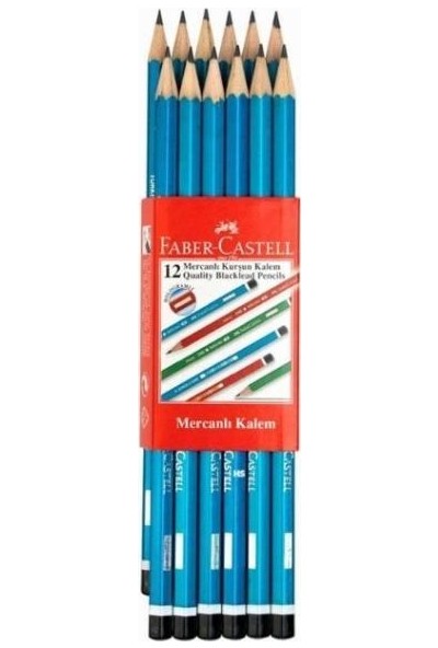 Faber-Castell Mercanlı Kurşun Kalem Mavi 12’li Faber-Castell Mercanlı Kurşun Kalem Mavi 12’li