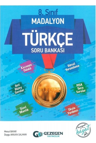 Gezegen Yayıncılık 8. Sınıf Madalyon Türkçe Soru Bankası