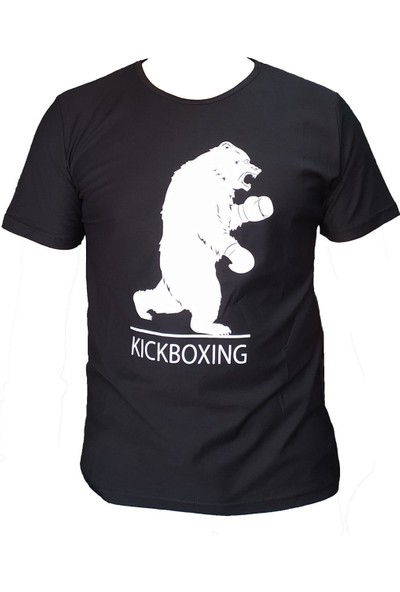 By Leon 1982 Bear Kickboxing Tişört Siyah BYL-1100BK