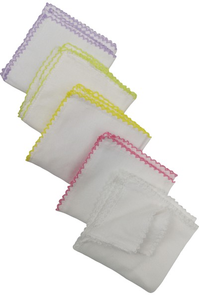 Eke Baby Nakışlı Penye Bebek Ağız Mendili 10'lu