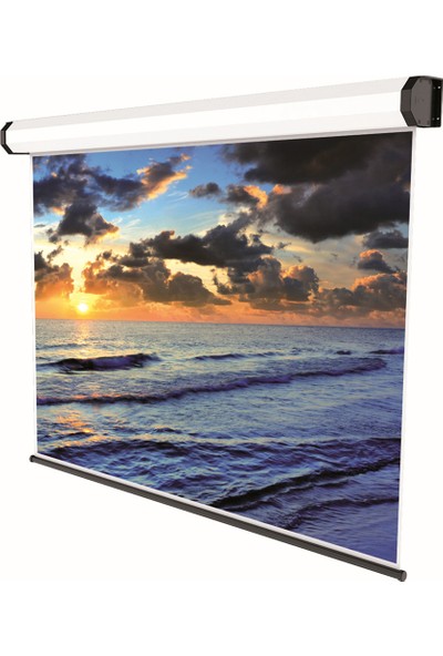 Sopar 300x300 cm Motorlu - Elektirikli Projeksiyon Perdesi
