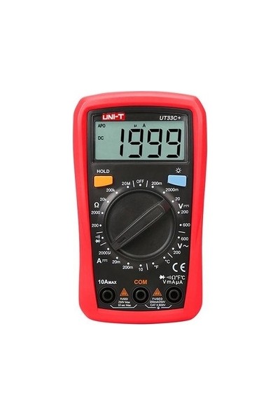 Unit Ut 33C+ Dijital Multimetre Ölçü Aleti UT33C+ UT-33C+ UT33+ Unit Ut 33C+ Dijital Multimetre Ölçü Aleti UT33C+ UT-33C+ UT33+