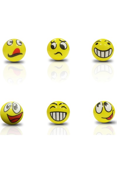 Toysetoys Oyuncak Emoji Desenli Stres Topu 6'lı Paket Toysetoys Oyuncak Emoji Desenli Stres Topu 6'lı Paket