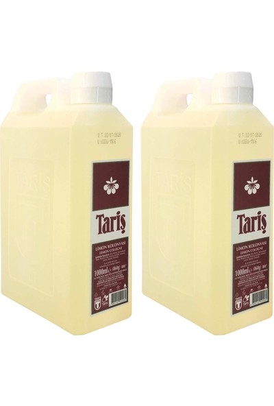 Tariş Limon Kolonyası 1 Litre 2 Adet 80 Derece Tariş Limon Kolonyası 1 Litre 2 Adet 80 Derece