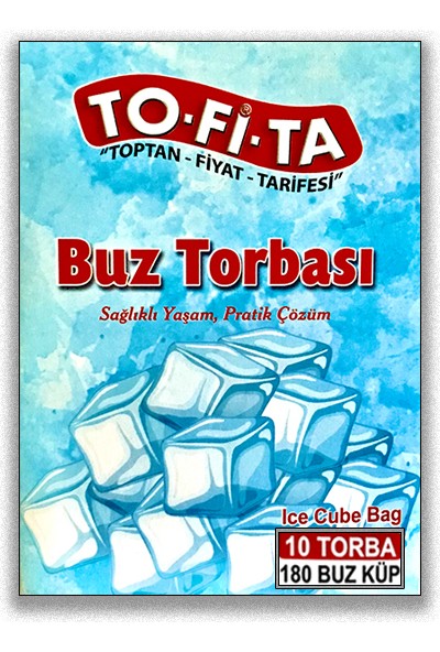To-Fi-Ta Buz Torbası 10 Torba (180 Küp)