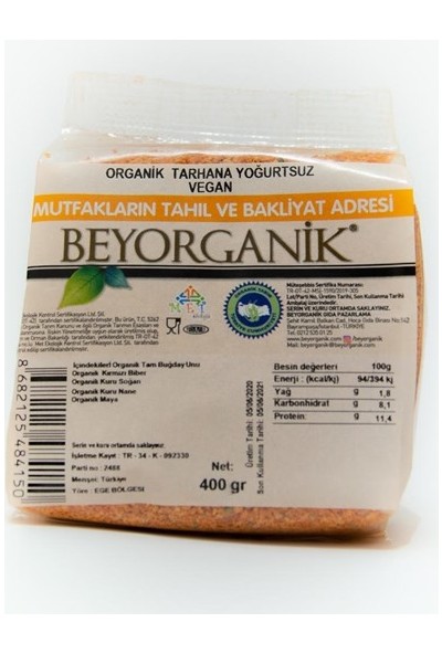 Beyorganik Tarhana - Yoğurtsuz Vegan 300 gr