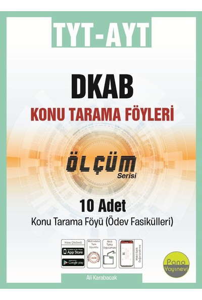 Pano Yayınları TYT - AYT Dkab Tarama Föyleri (10 Fasikül 10 x 16 Sayfa)