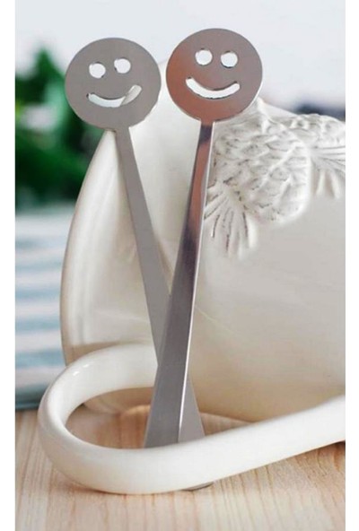 Alfa MT001 Gülen Yüz Emoji Çay Kaşığı 6'lı