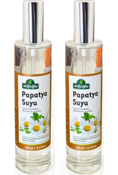 Arifoğlu Papatya Suyu Cam Şişe Sprey 100 + 100ML 2 Li Set Arifoğlu Papatya Suyu Cam Şişe Sprey 100 + 100ML 2 Li Set