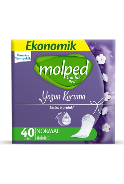 Molped Yoğun Koruma Günlük Ped 40'Lı