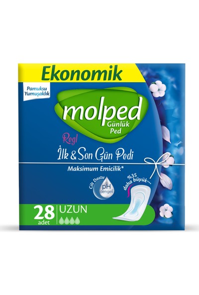 Molped İlk & Son Gün Günlük Ped 28'Li