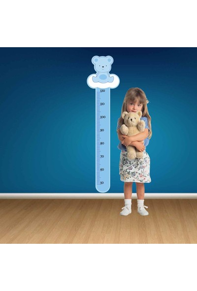 Kt Decoration Sevimli Yavru Ayıcık Boy Ölçer Duvar Sticker