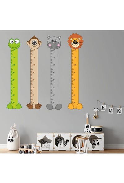 Kt Decoration Aslan-Zürafa-Maymun-Yılan 4'lü Boy Ölçer Seti Kt Decoration Aslan-Zürafa-Maymun-Yılan 4'lü Boy Ölçer Seti