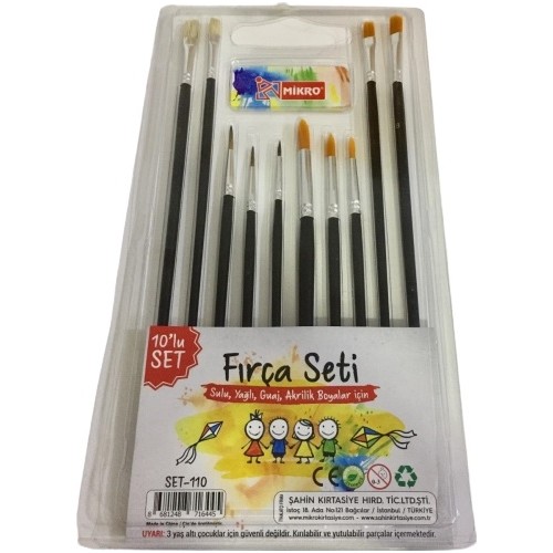 Mikro SET-110 Fırça Seti 10'lu Fiyatı - Taksit Seçenekleri