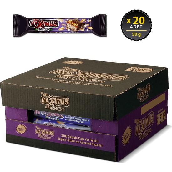 Eti Maximus Loading 50 g x 20 Adet Fiyatı - Taksit Seçenekleri