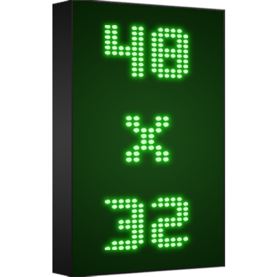 Depo Tabela Reklam Yeşil Kayan Yazı LED Tabela 48 x 32 cm Fiyatı