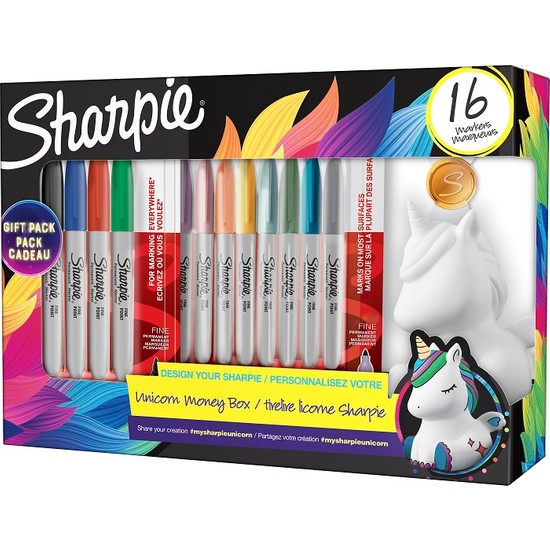 Sharpıe Permanent Set Fıne 16 Lı Kumbara Hediyeli Tek Boynuz Fiyatı