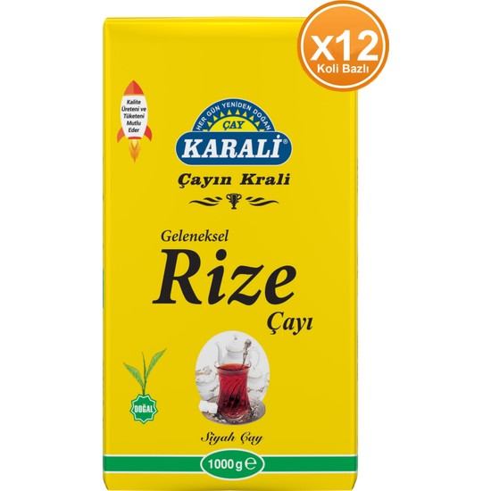 Karali Çay Karali Geleneksel Rize Çay 1 kg x 12 Adet Fiyatı