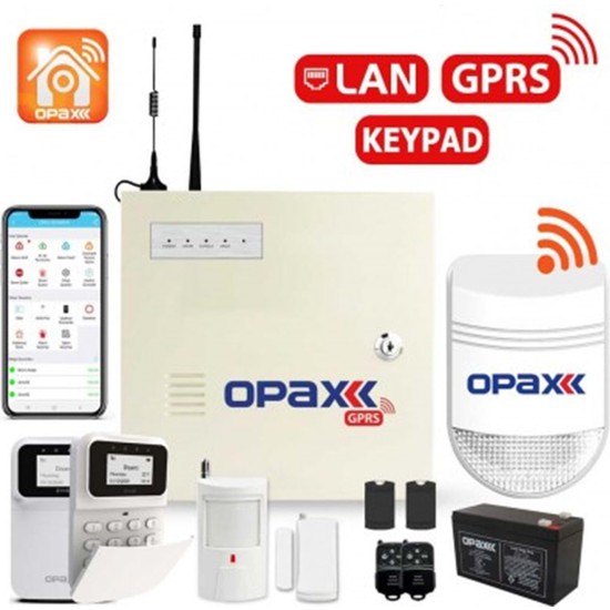 Opax 2747 Gprs & Lan Keypadli Alarm Panel Bgr-09 Kablosuz Fiyatı