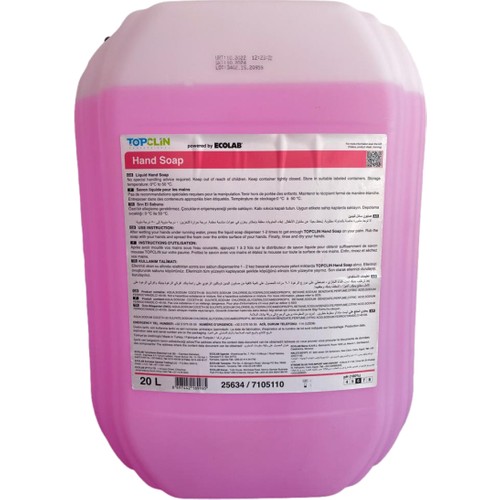 Ecolab Topclin Hand Soap 20 L El Sabunu Fiyatı - Taksit Seçenekleri