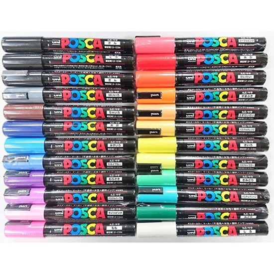 Uni Posca Posca Uni Master Set Tüm Boylar ve Tüm Renkler Fiyatı