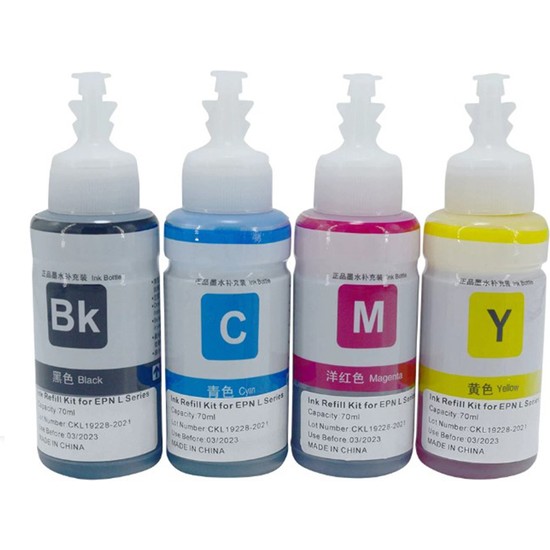 PlusPrint Epson L550 Yazıcılar Için Mürekkep 4 Renk Fiyatı