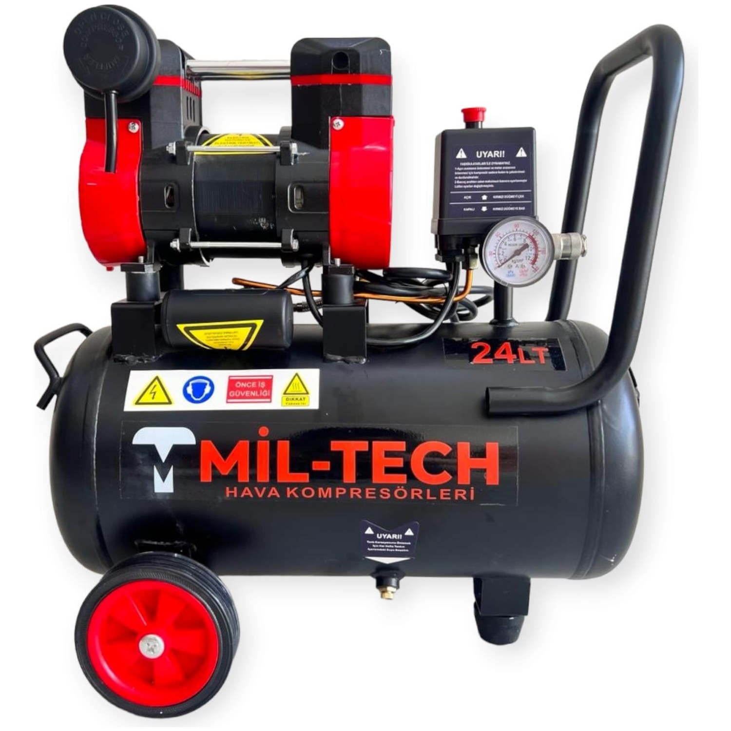 Mil-Tech 24 Litre Sessiz Yağsız Hava Kompresörü Fiyatı