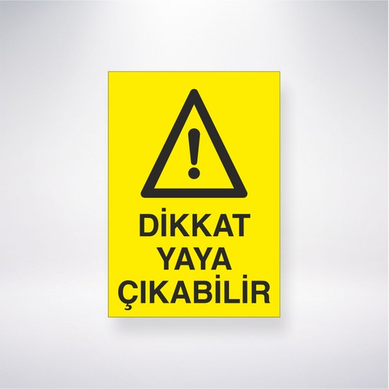 Reysa Tasarım Dikkat Yaya Çıkabilir 21X30 cm Yapışkanlı Fiyatı