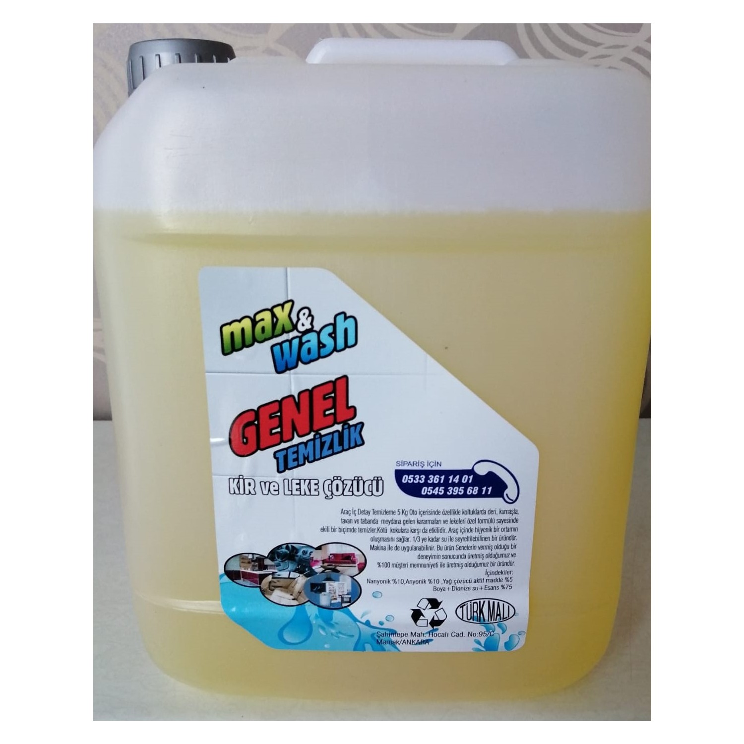 Max&wash 20 Kg. Genel Temizlik ve Döşeme Temizleyici Fiyatı