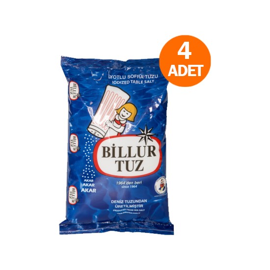 Billur Tuz 1,5 kg x 4 Adet Fiyatı - Taksit Seçenekleri