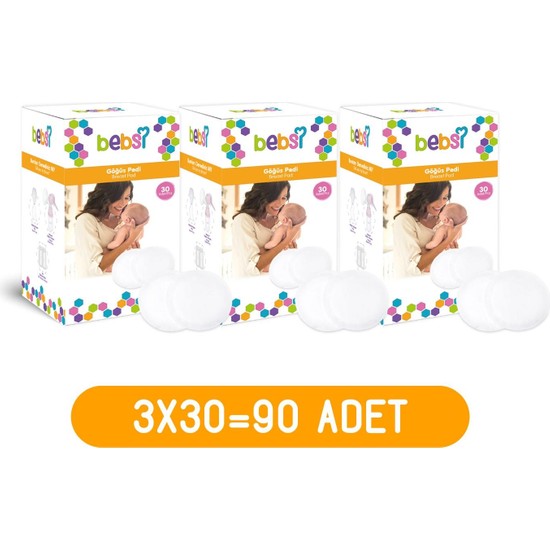Bebsi Göğüs Pedi Seti 3'lü 90'lı Fiyatı - Taksit Seçenekleri