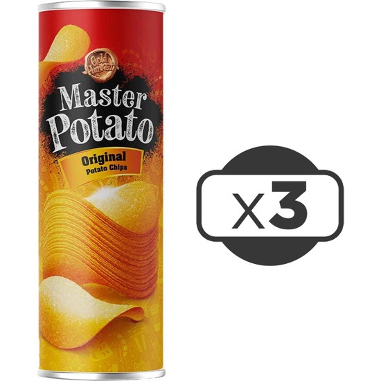 Master Potato Original Cips 160 gr 3 Adet Fiyatı