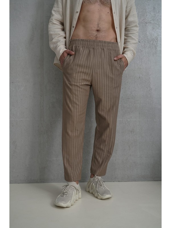 Mai Collection Robin Rachel Örme Kumaş Vizon Pantolon Fiyatı