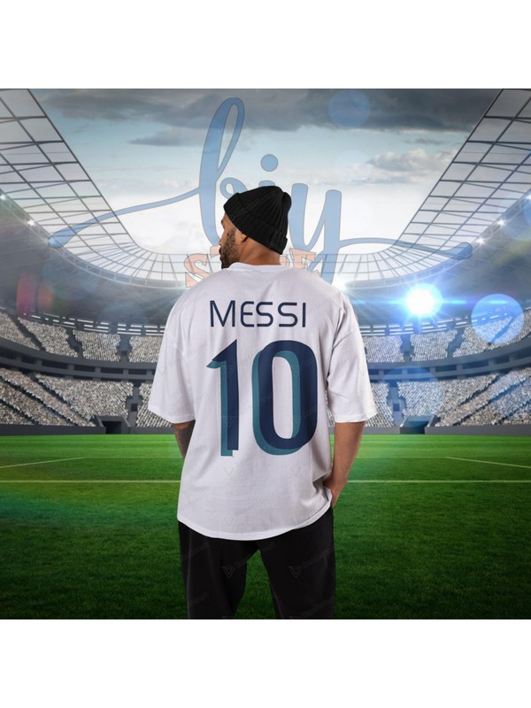 Biy Store Lionel Messi 10 Numara Forma Baskılı Oversize Fiyatı