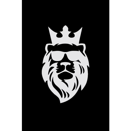 TSC Aslan Araba Sticker Etiket Beyaz Renk 18CM Fiyatı