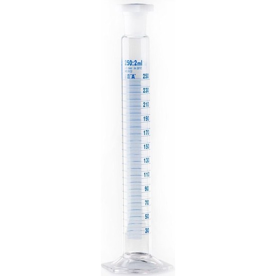 Lab Plastik Kapaklı Cam Karıştırma Mezürü 50 ml Fiyatı