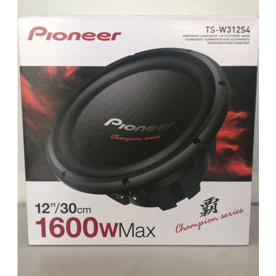 Pıoneer TS-W312S4 Şampıyon Serisi 1600W 500RMS 30 cm Fiyatı