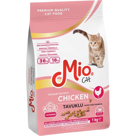 Mio Kitten - Yavru Kedi Tavuklu Kedi Maması - 1 kg Kuru Mama Fiyatı
