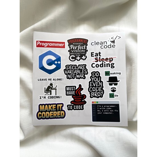 HD Sticker Yazılım & Yazılımcı Laptop Notebook Tablet Fiyatı