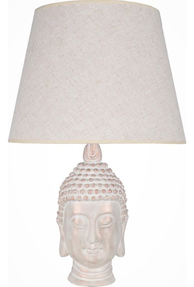 Qdec Modern Dizayn Büyük Buda Abajur Beyaz Krem Qdec Modern Dizayn Büyük Buda Abajur Beyaz Krem