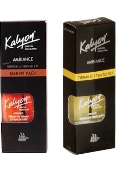 Kalyon Tırnak Eti Temizleyici + Tırnak Bakım Yağı 2'li Set